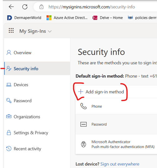 Setting up Microsoft Authenticator App Setting up Microsoft Authenticator App